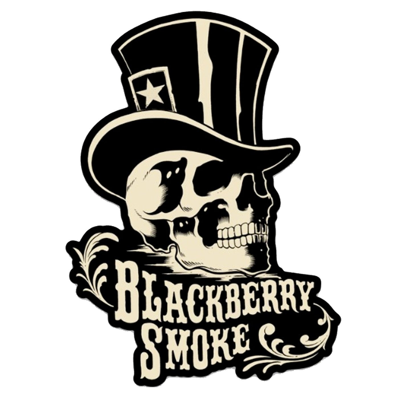 Skull and Top Hat STICKER – Blackberry Smoke's Official Website